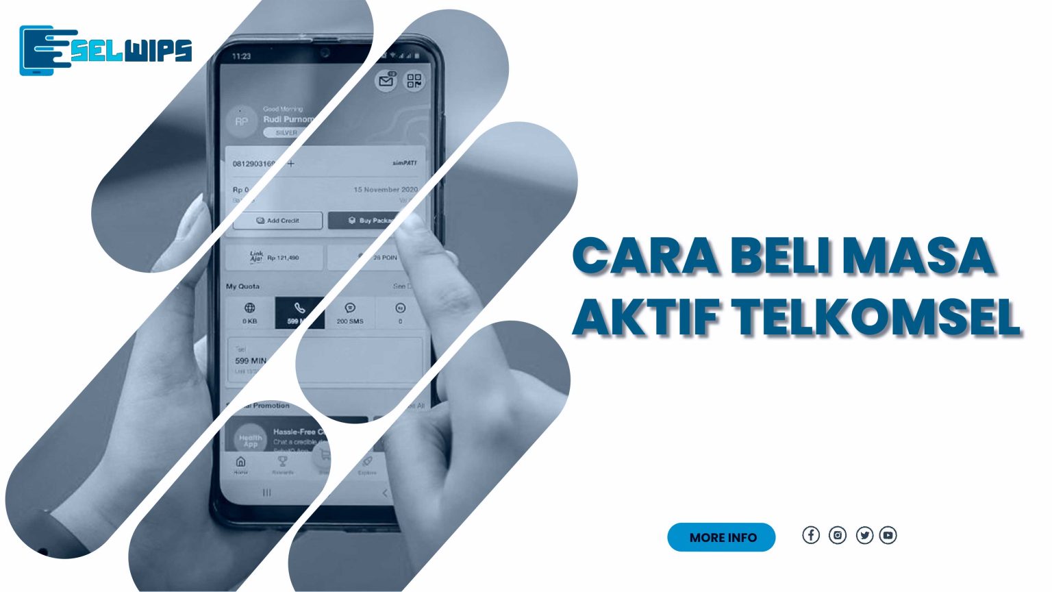 3 Cara Beli Masa Aktif Telkomsel, Gampang dan Murah - Selwips
