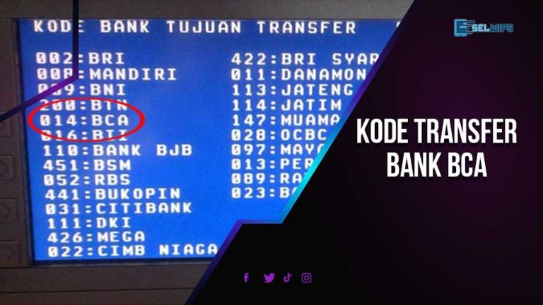 Kode Bank BCA Untuk Top Up E Wallet 100% Berhasil - Selwips